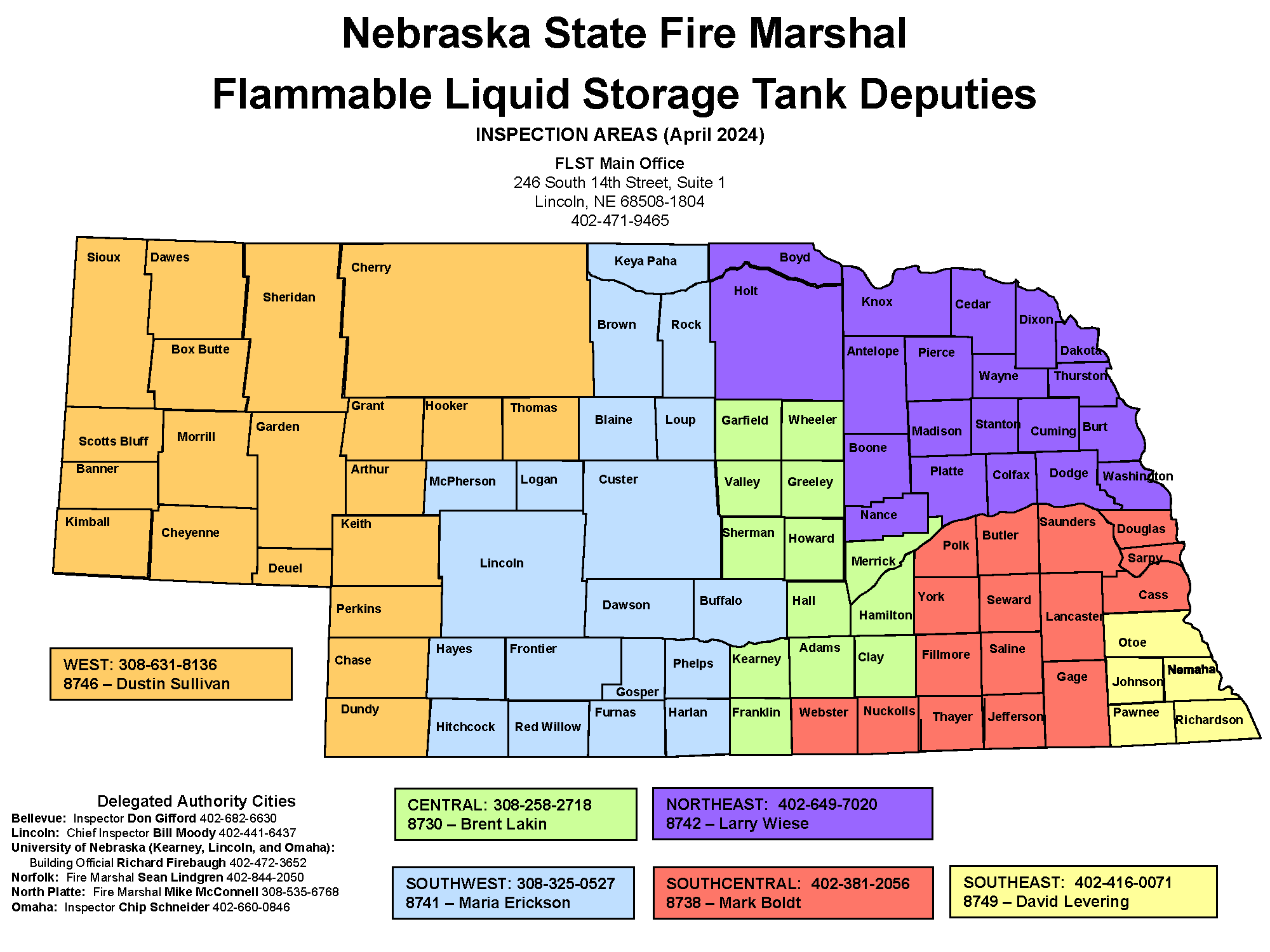 Maps | Nebraska State Fire Marshal